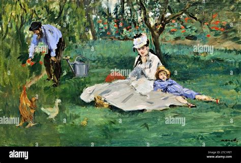 Manet Iconic Masterpiece Stock Vector Images Alamy