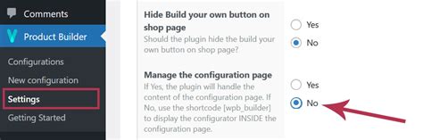 Configurator Display Settings Orion Products Documentation