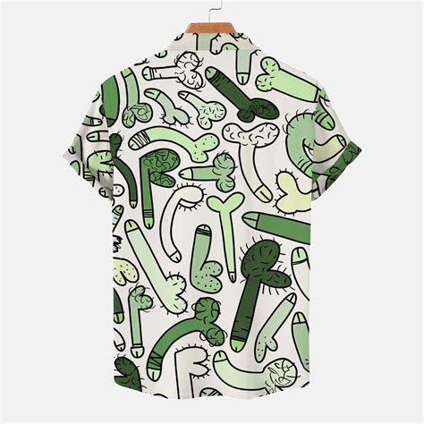 Colored In Cock Doodles Print Casual Shirt Helloice Apparel