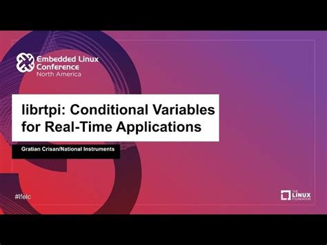 Free Video Conditional Variables For Real Time Applications From Linux Foundation Class Central