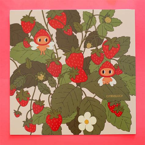 Strawberry Sprites Print