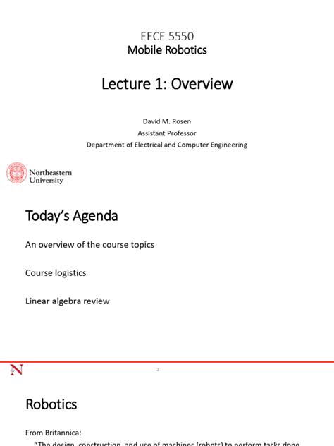 Lecture 1 Course Overview And Linear Algebra Review Pdf