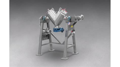 Vee Cone Blender For Lab And Pilot Applications Has Intensifier Bar Air Brake Food Engineering