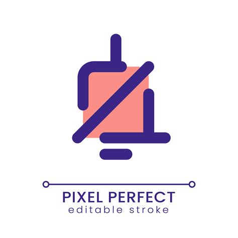 Mute Notification Sound Pixel Perfect RGB Color Ui Icon Silent Mode Simple Filled Line Element