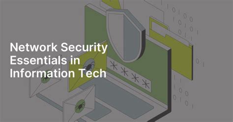 Network Security Essentials In Information Tech