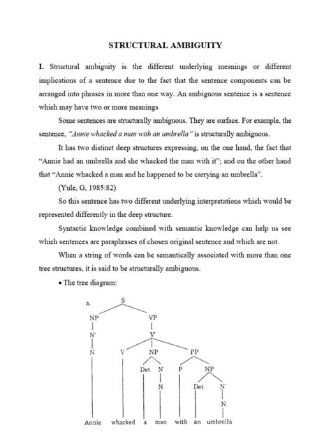 Structural Ambiguity Download Free Pdf Ambiguity Semantics