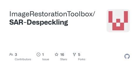 Github Imagerestorationtoolboxsar Despeckling