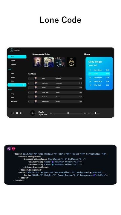 beautiful modern media player c wpf wpf design csharp uidesign
