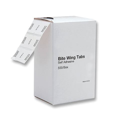 X Ray Bite Wing Tabs 500 Pcs Pk Thomsen Dental Supplies