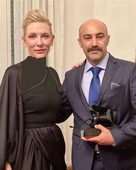 عکس دو نفره محسن تنابنده با بازیگر زن خارجی