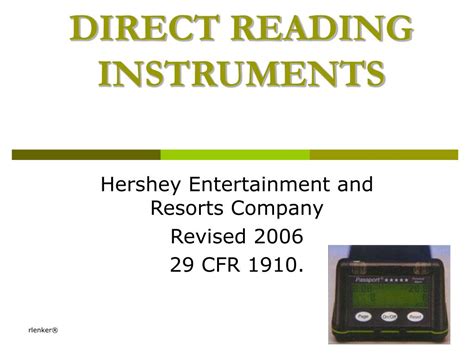 Ppt Direct Reading Instruments Powerpoint Presentation Free Download