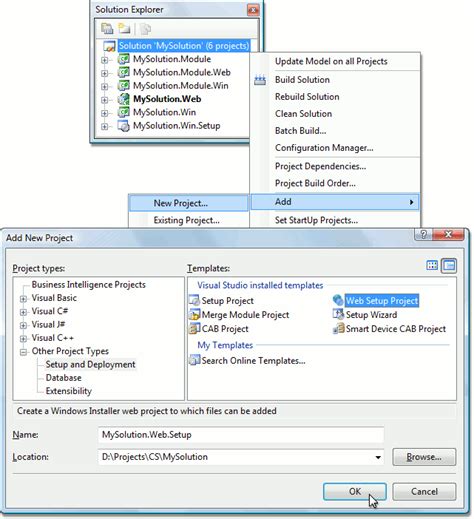 Setup Project Deployment Of An Aspnet Web Forms Application Xaf