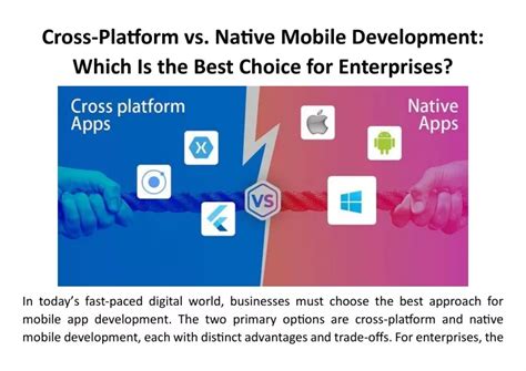 Ppt Cross Platform Vs Native Mobile Development Which Is The Best