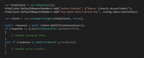 Client Libraries Dynamics 365 Customer Insights Api Developer Portal