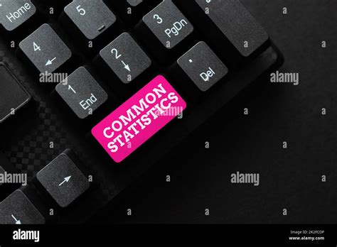 Text Sign Showing Common Statistics Business Overview Deals With