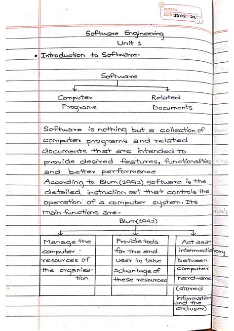 SE UNIT Notes UNIT Software Engineering Studocu