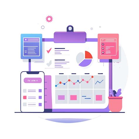 Project Management Task Tracking Work Progress Premium Ai Generated Vector