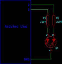 Arduino Tri Colour LED Flasher Circuit Duino