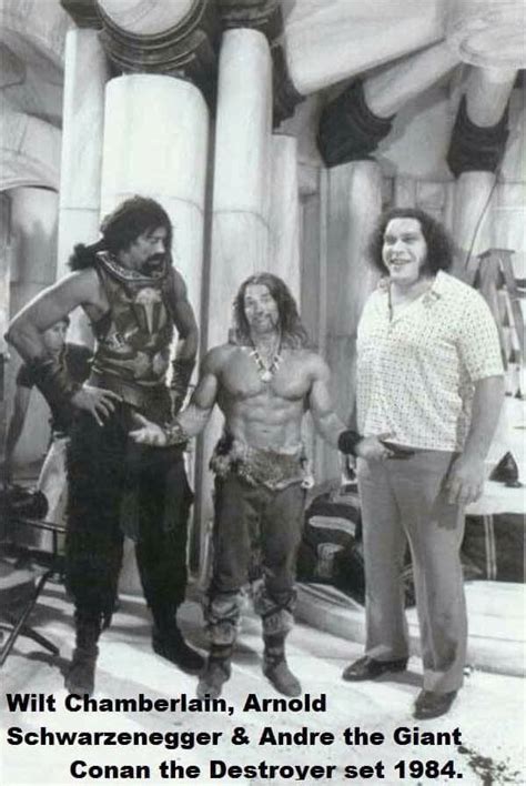 Andre The Giant And Arnold Schwarzenegger