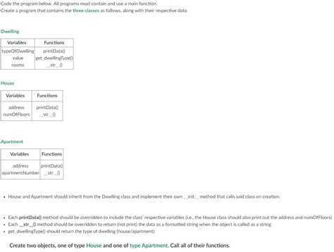 Solved Code The Program Below All Programs Must Contain And