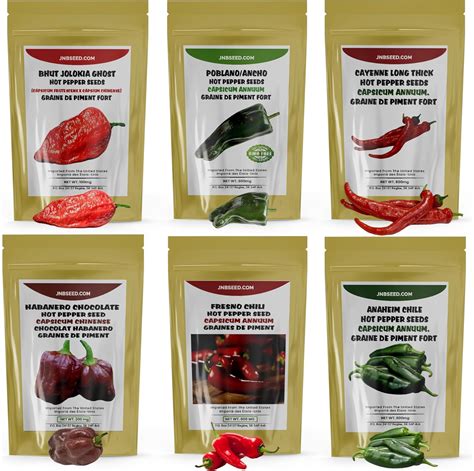 Hot Pepper Seed Variety Pack Spice Up Your Life With Ghost Anaheim