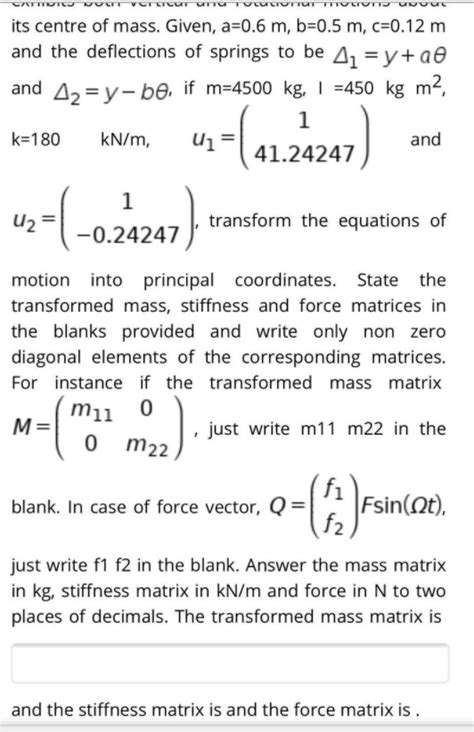 Solved Question 5 Figure Below Shows An Idealized Model Of