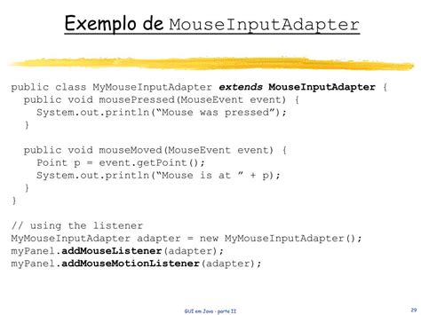 Ppt Interfaces Gráficas Guis Em Java Usando Swing Parte Ii Tratando Eventos Powerpoint