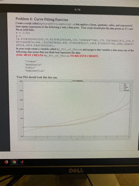 Solved Problem Curve Fitting Exercise Create A Chegg