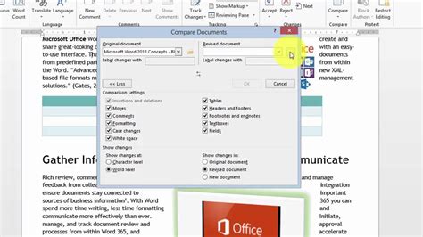 Comparing Documents In Word YouTube
