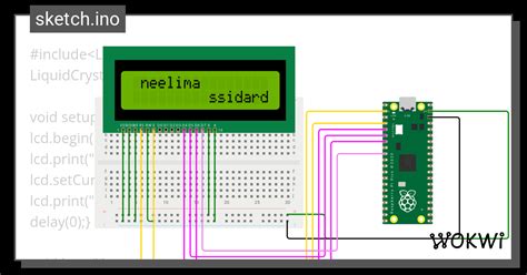 Lcd Scrolling Display Wokwi Esp32 Stm32 Arduino Simulator