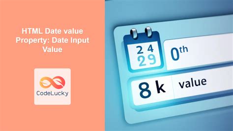 Html Date Defaultvalue Property Date Input Default Value Codelucky