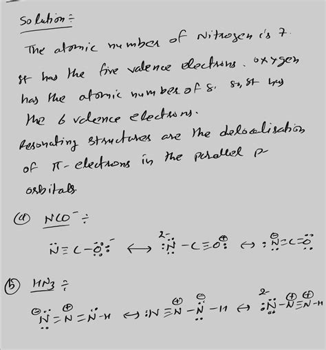 Solved Hello Chem Draw All The Possible Resonance Structures For Course Hero