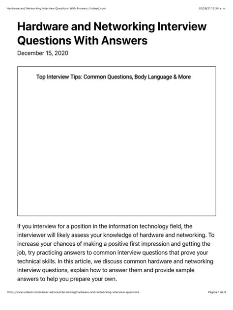 Hardware And Networking Interview Questions With Answers Pdf Bandwidth Computing Ip Address