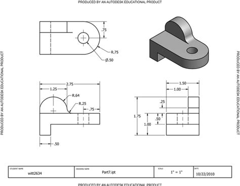 inventor drawing assignment ppt