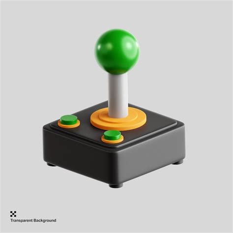 Premium Psd 3d Gaming Control Joystick Illustration