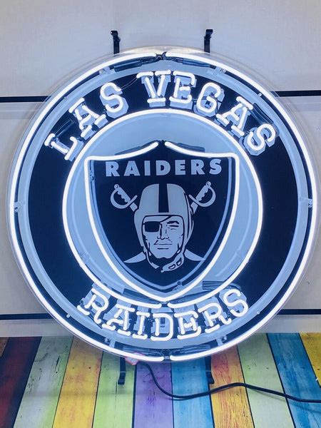 Las Vegas Raiders Hd Vivid Neon Sign Light Lamp