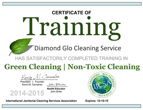 Ijcsa Green Cleaning Certification Pdf