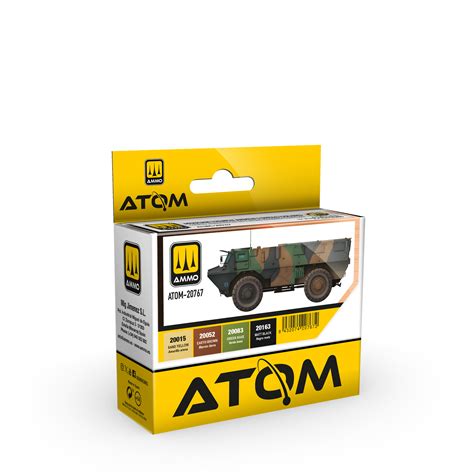 Franse Strijdkrachten Verfset Modern 4x20ml Ammo Mig Atom Acryl