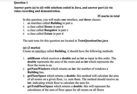 Solved Ver Parts A To D With Solutions Coded In Java