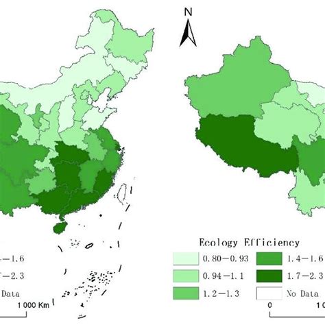 The Spatiotemporal Evolution Pattern Of Ecological Efficiency