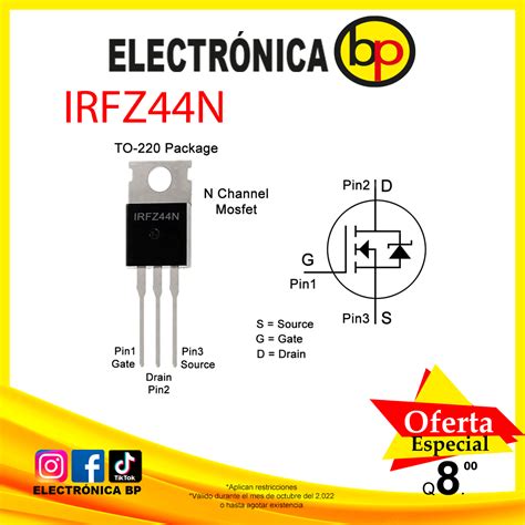 IRFZ N Inicio Electrónica BP