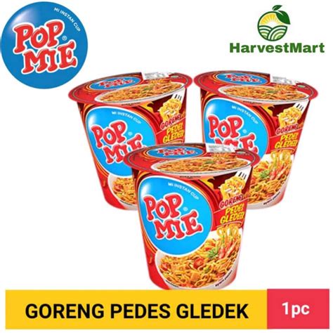Jual Pop Mie Pedes Gledek Goreng 75gharvestmart Shopee Indonesia