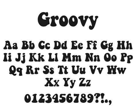 groovy font svg ttf retro alphabet svg vintage font svg etsy israel