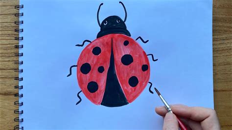 Как нарисовать БОЖЬЮ КОРОВКУ Youtube