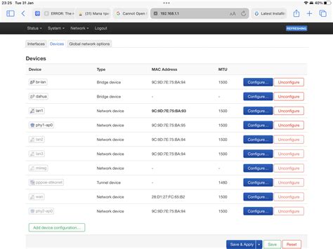 Please Help Make Bridge Between Two Lan Interfaces Network And Wireless Configuration