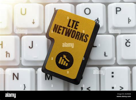 Hand Writing Sign Lte Networks Conceptual Photo Fastest Network Connection Available For