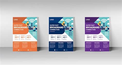 Premium Vector A Set Of Posters For A Internet Connection