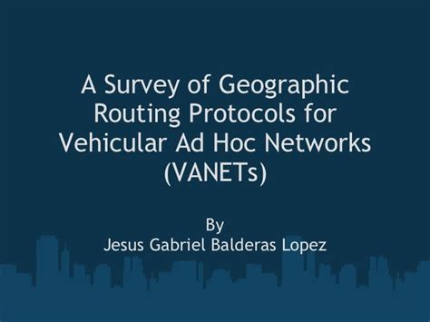 A Survey Of Geographic Routing Protocols For Vehicular