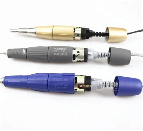 강력한 210 102l 105 마이크로 모터 핸드 피스 전원 코드 전기 매니큐어 드릴 및 액세서리 강력한 210 90 204 모터 도구에 사용전기 매니큐어 드릴 And 부대