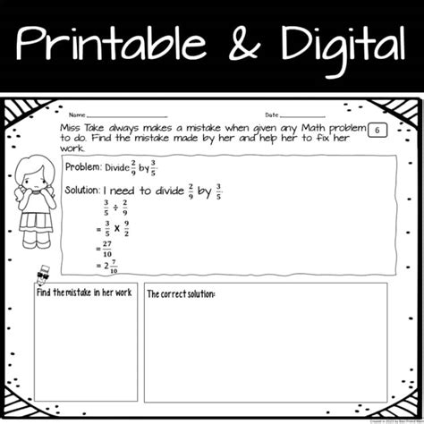 Error Analysis Multiplying And Dividing Fractions Mixed Numbers Included